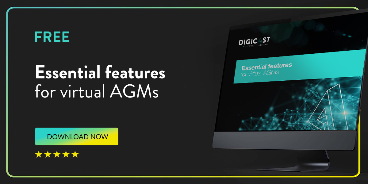 The essential features for a successful virtual AGM | Digicast